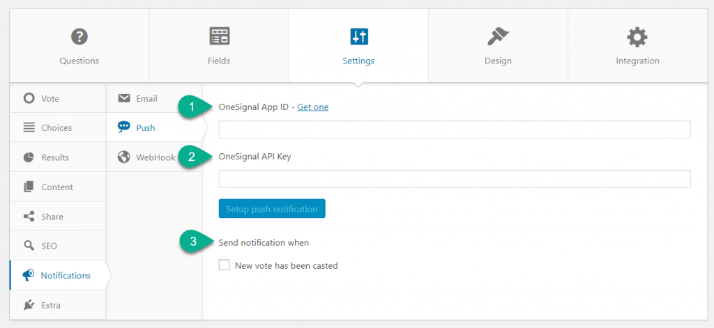 TotalPoll : Voting notifications - TotalSuite Products Documentation