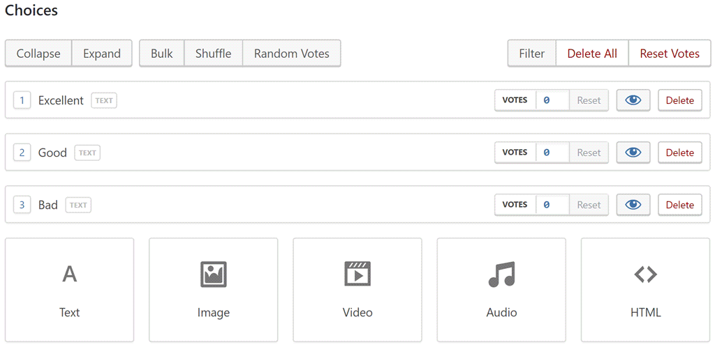 TotalPoll : Adding questions and choices - TotalSuite Products Documentation