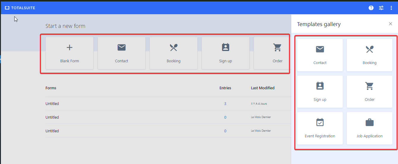 TotalForm : Form creation - TotalSuite Products Documentation